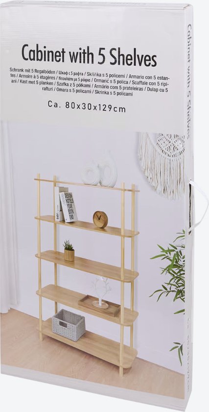 Planken kast beige, opbergrek, stellingkast. Boekenkast woonkamer kast ...