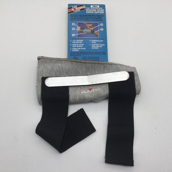 Bowling 'AMF Bowling Splint Elbow Support'. Een grijze band om de ...