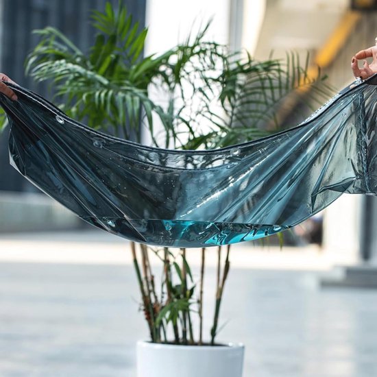 Transparant weerbestendig zeil 3x5m - Opvouwbaar en waterdicht pvc ...