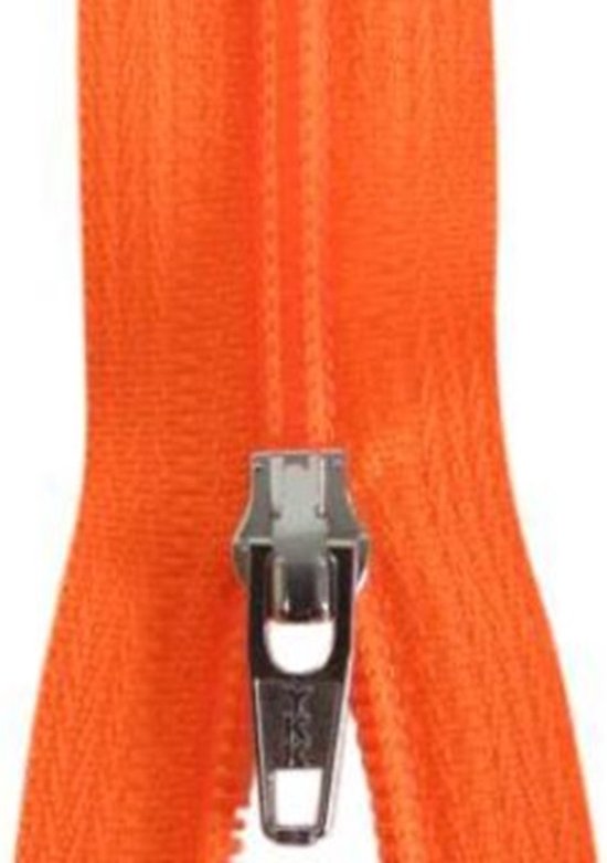 YKK broekrits - Nylon rits - 18cm - Niet deelbaar - Neon Oranje - 3mm | bol