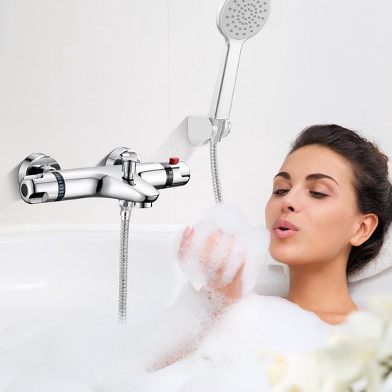 Moderne Badkraan met Thermostaat en Veiligheidsfunctie voor Comfortabel ...