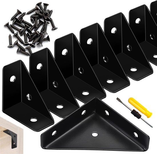 Hoekverbinder Set van 20 Stuks met Schroeven en Schroevendraaier voor ...