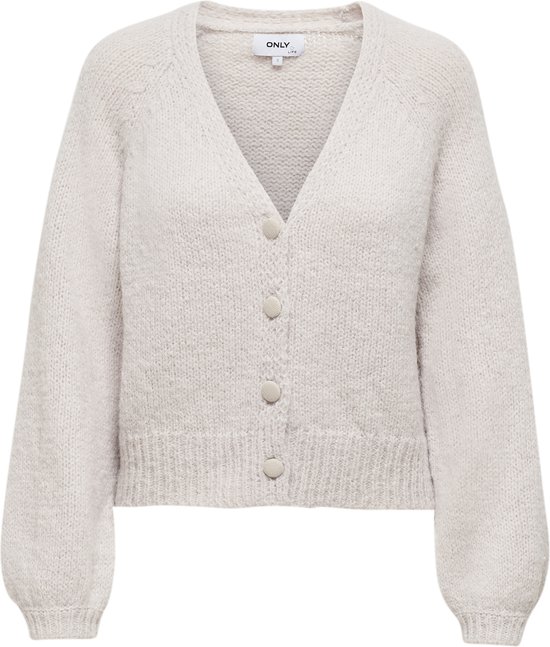 Only Vest Onlalyssa L/s Life Cardigan Knt 15210790 Pumice Stone Dames ...