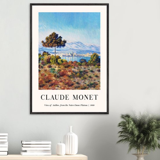 Claude Monet - View of Antibes, from the Notre-Dame Plateau Poster met ...