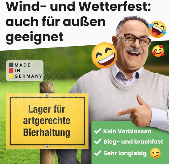 Grappige Bierhouder Kunststof met Tekst | Cadeau voor Vriend of Man ...