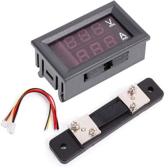 Digitale Voltmeter Amperemeter Spanningsmeter Stroommeter DC 100V 50A ...