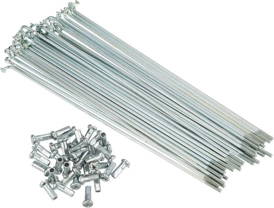 Allecta - Fiets spaken - Staal - Gebogen - Fietswiel - Nippels - 14G ...