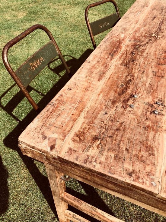 Otentic Design Vintage Markttafel geloogd 180 x 90 | bol