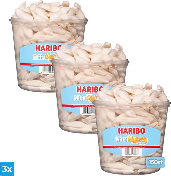 Haribo Schuim Witte Muizen (3x 150 stuks) | bol
