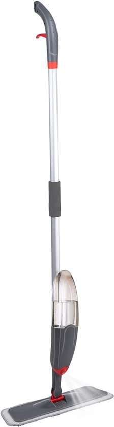 Quvo® Dweil met spray - Dweil - Mop - Grijs - ‎126cm x 36cm x 10cm | bol
