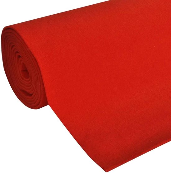 Rood Evenementen Tapijt 1 x 5 Meter voor Feesten en Entrees | bol
