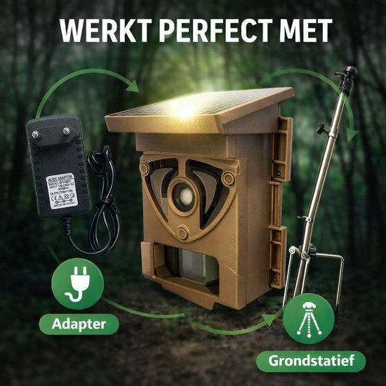 Berrot Wildcamera met Nachtzicht en Wifi - 60MP & 4K Ultra HD ...
