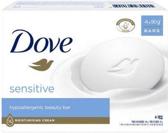 Dove Zeep - Sensitive 4 x 90 gr. - Bulkverpakking - 3 stuks | bol