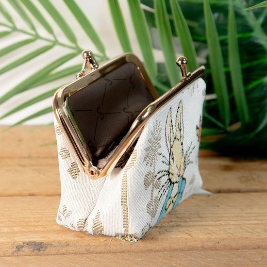 Dubbele Pocket Kiss Lock Portemonnee Vrouwen met The Rabbit Collection ...
