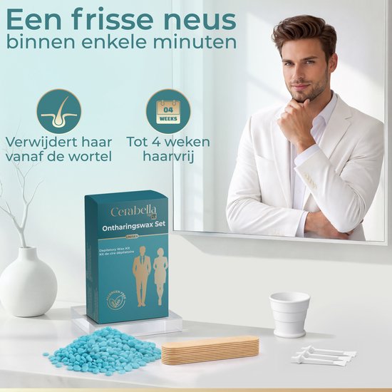 Cerabella Neuswax Set - Neushaar verwijderen - Tot 10 behandelingen ...