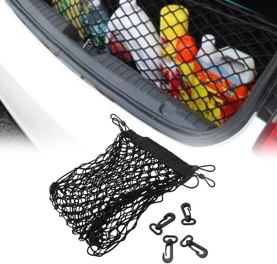 Allecto - Universeel bagagenet - Auto opslagnet - Elastisch nylon ...