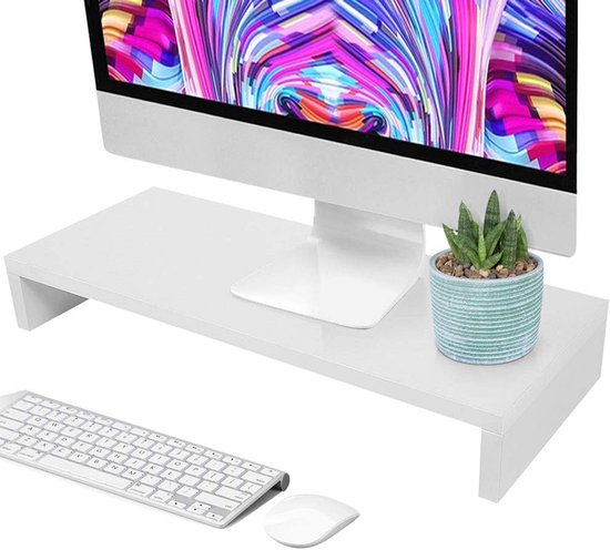 Houten Verhoging voor Monitor en Laptop - Bureau Organizer | bol