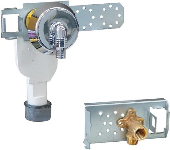 Inbouwset voor wasmachine en vaatwasser met UP-sifon | bol