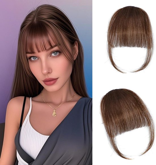 Echte Haar Pony met Bakkebaarden | Direct Volume en Natuurlijke ...