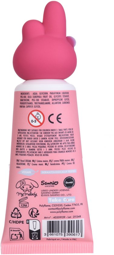 My Melody Handcreme - Hydraterend - Handcreme Droge Handen ...