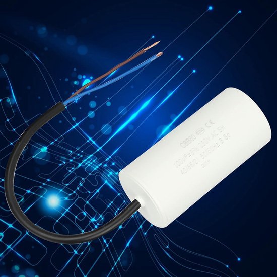 AC Condensator - Bedrijfscondensator - 250V AC - 100uF - 50/60 Hz ...