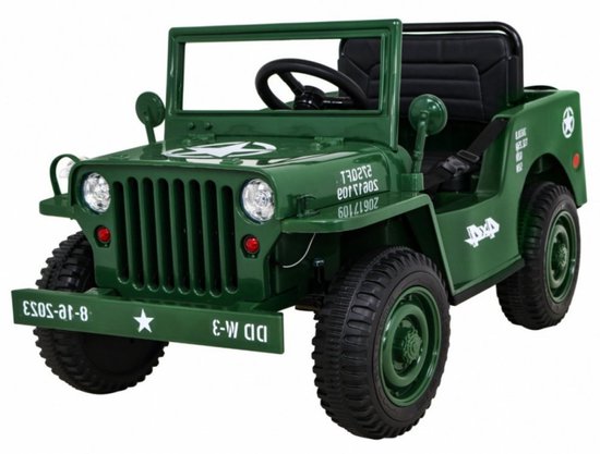 Willys Kinderjeep Matcha - 1-persoons - Elektrische kinderauto Jeep ...