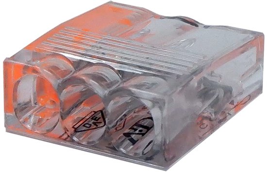 3-polige Verbindingsklemmen Ø0,5-2,5 mm² - 100 stuks | bol