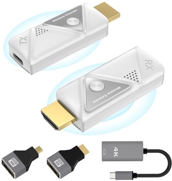 Draadloze HDMI-zender en ontvanger voor video en audio streaming naar ...