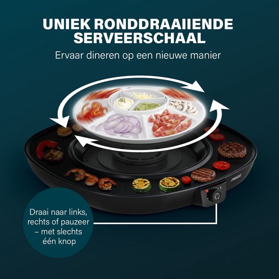 Princess Gourmetstel - Table Chef Pirouette Ø45cm - 103260 - 1100W - 8 ...