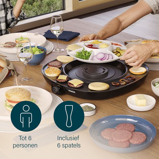 Princess Gourmetstel - Table Chef Pirouette Ø45cm - 103260 - 1100W - 8 ...