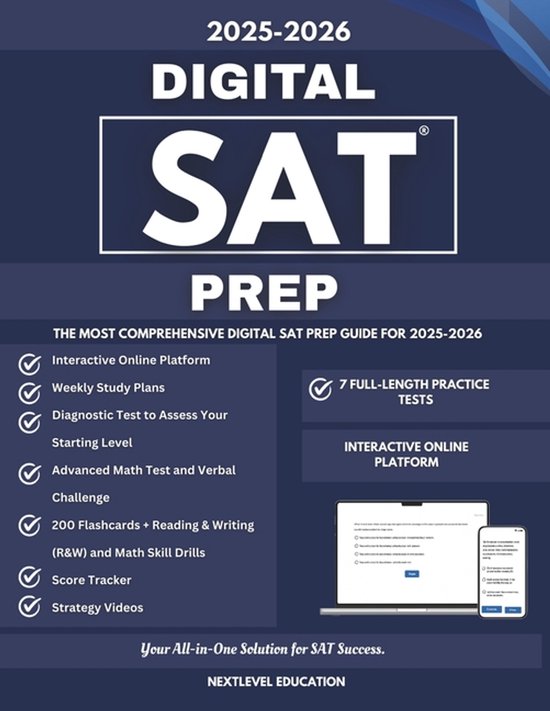 Digital Sat Prep | 9798299250169 | Nextlevel Education | Boeken | bol