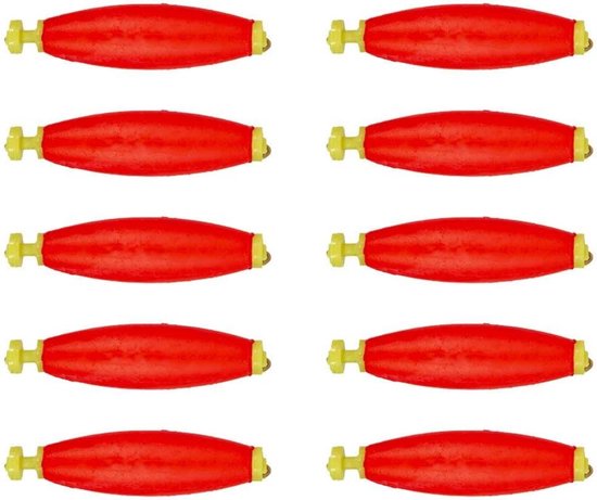 10 rode vissen schuim float klassieke vissen bobbers voor zoet- en ...