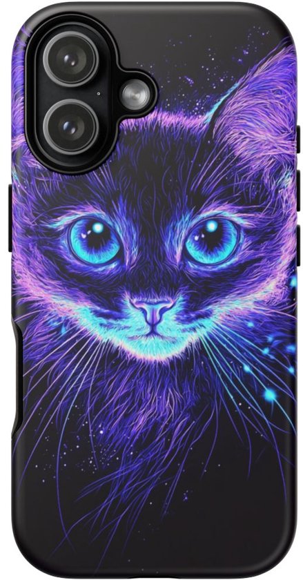 Coque de téléphone lumineuse à motif de chat néon, compatible avec ...