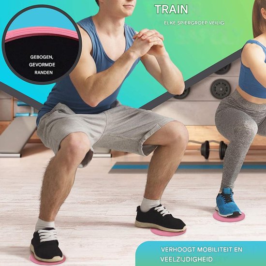 Fitness Gleitscheiben - Sliding Pads - Voor Pilates En Thuis Training ...