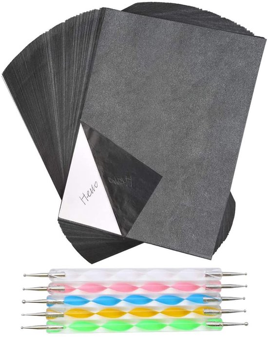 Carbonpapier Zwart - A4 Tekenpapier - 21 x 29 cm Nachtekenen en ...
