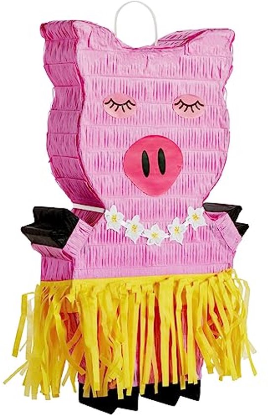 Kleine Hawaiiaanse Varkens Pinata voor Feestjes en Decoraties | bol