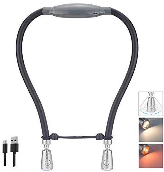 Flexibele LED Leeslamp voor Bed met Dimmer en Oplaadbare Accu | bol