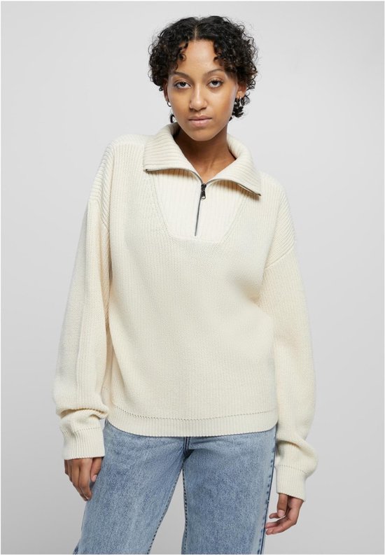 Urban Classics - Oversized Knit Troyer Sweater/trui - XL - Beige | bol