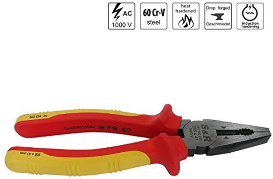VDE Combinatietang 200mm - Universele Tang voor Elektrische ...