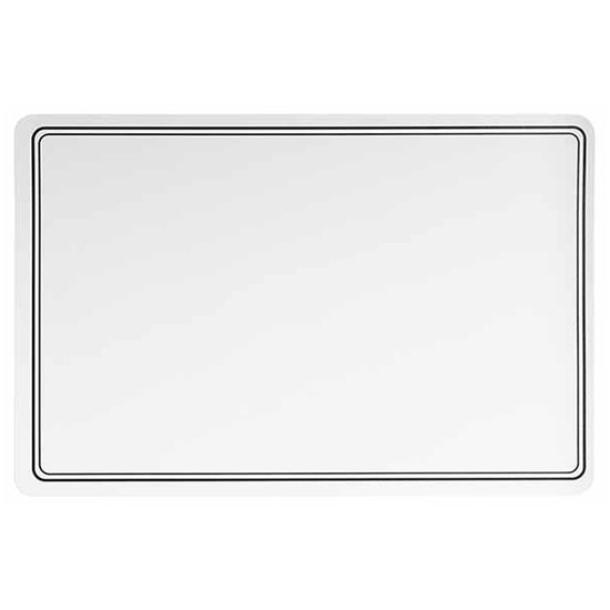 Cosy en Trendy tafel placemat - 12x - PU-leer/leer look - wit - 43 x 30 ...
