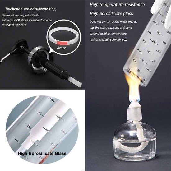 Saus Persen Flessen Olijfolie Dispenser Glazen Flessenset 2 x 500 ml ...