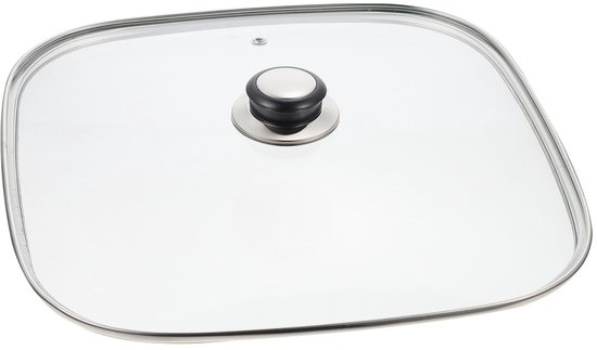 Square Glass Lid for Grill Stoves Replacement Lid with Handle 30cm ...
