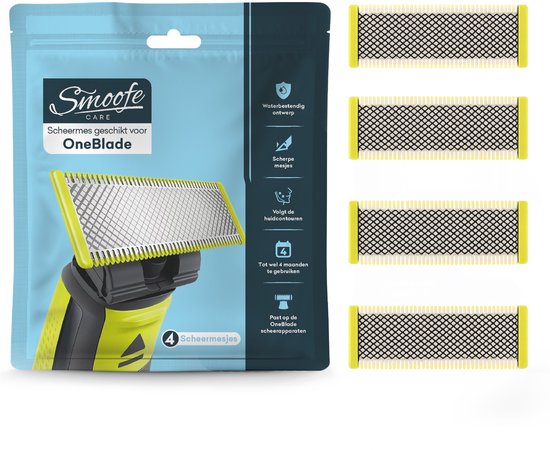 Smoofe Scheermesjes voor Philips OneBlade - Scheerkoppen ...
