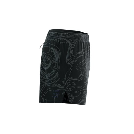 Performance Short M Aurora - Black/Aurora | bol