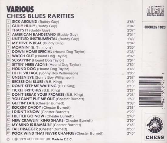 Chess Blues Rarities, various artists | Muziek | bol
