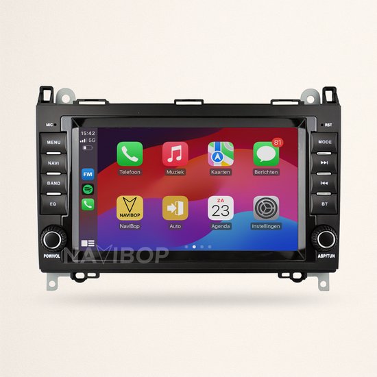 Geschikt voor Mercedes A-klasse W169 (2004 t/m 2012) | 4+64GB 8-CORE | 9 inch Android... | bol