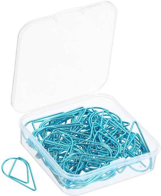 50 stuks paperclips, druppelvormig met doos | Houd bureau netjes ...