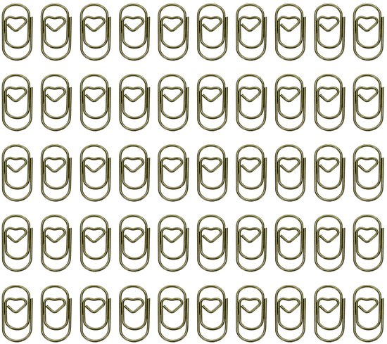 100 stuks paperclips, hartvormige clips, houd tafel netjes, geweldig ...