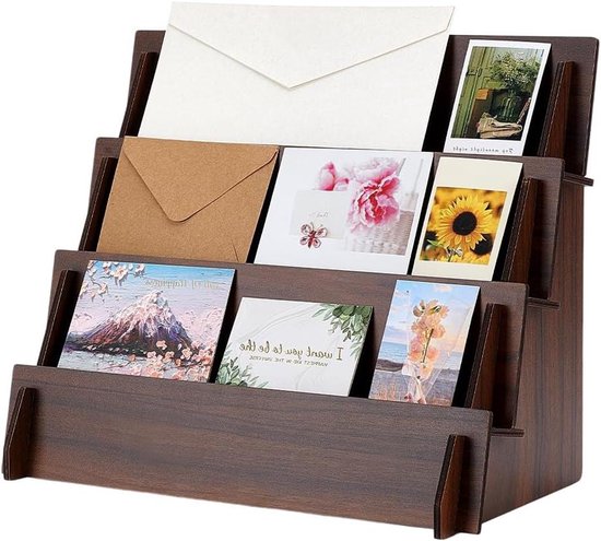 Allecto plus - Houten Tafel Display Stand voor Kaarsen en Zeep - 4 ...