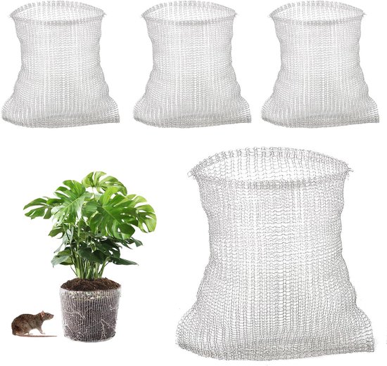 Pack of 4 Plant Root Net Protection Plant Root Basket Voles Basket for ...